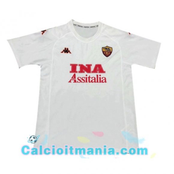 Roma Seconda Maglia Calcio Retro Bianco 2000-2001 - €29.00