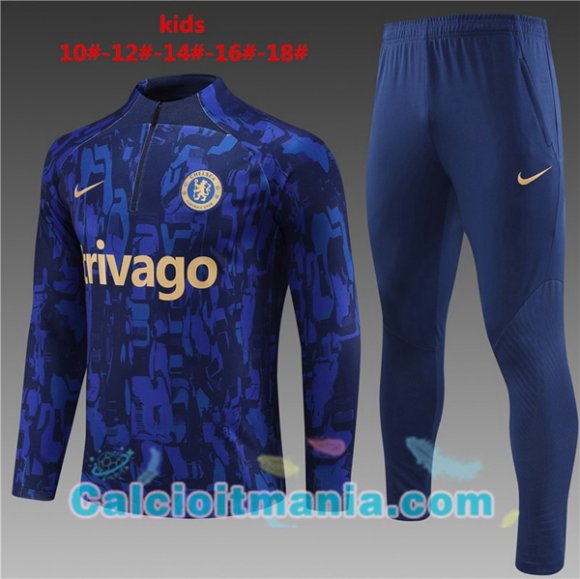 Tuta Allenamento Calcio FC Chelsea Bambino Blu 2023-2024 - €49.00